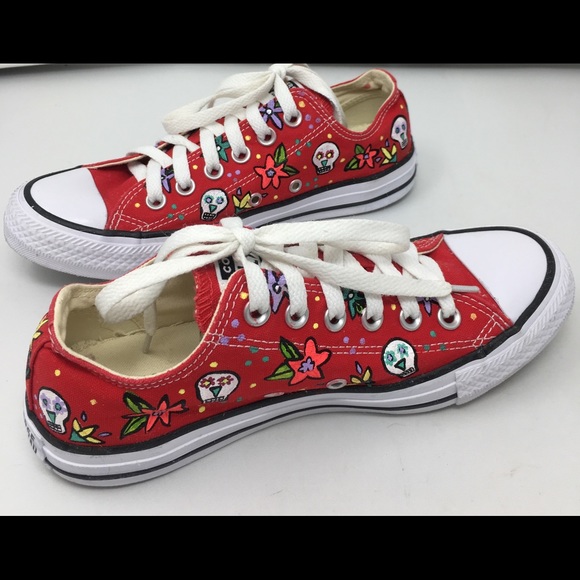 Converse | Shoes | Custom Sugar Skull Converse | Poshmark